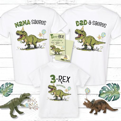 Funny Dinosaur Cartoon T-Rex Birthday Party Invite Envelope | Zazzle