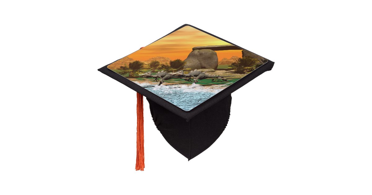 Funny dinosaur graduation cap topper | Zazzle