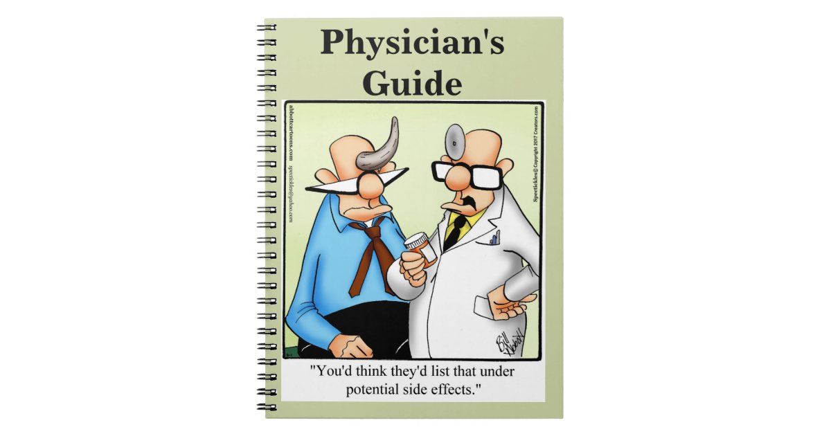 Funny Doctor's Humor Notebook | Zazzle