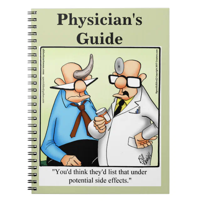 Funny Doctor's Humor Notebook | Zazzle
