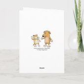 Funny Dog and Cat Birthday Shout Out Card | Zazzle