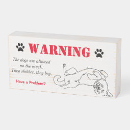 Funny Dog Pictures Signs - Warning Dog | Zazzle