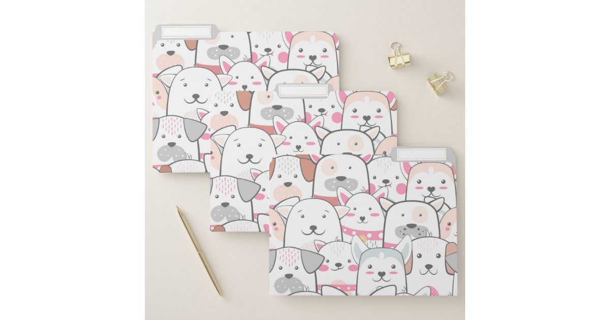 Funny Dogs File Folder | Zazzle