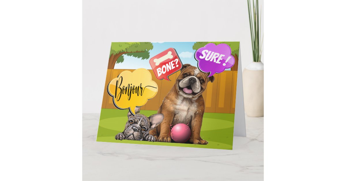 Funny Dogs Greeting Card | Zazzle