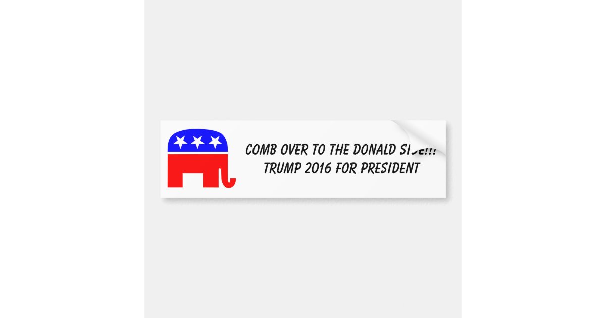 Funny Donald Trump Bumper Sticker!!! Bumper Sticker | Zazzle