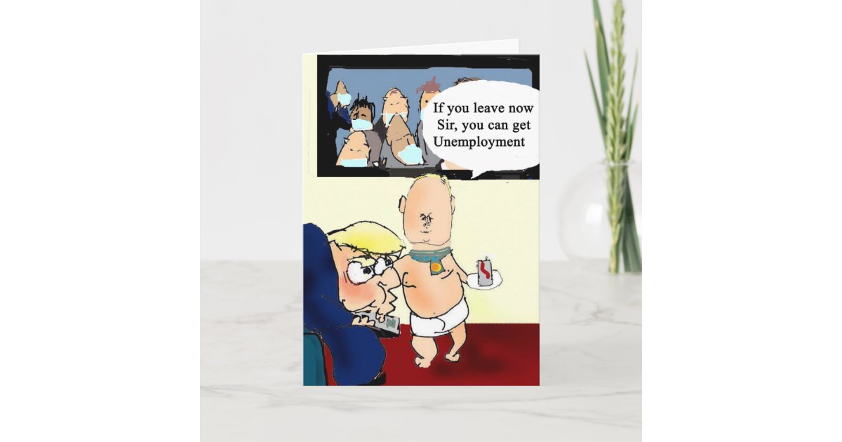 Funny Donald Trump Cartoon Presidential Election Card | Zazzle