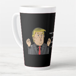 Funny Donald Trump Father's Day Dad Black Color Latte Mug | Zazzle