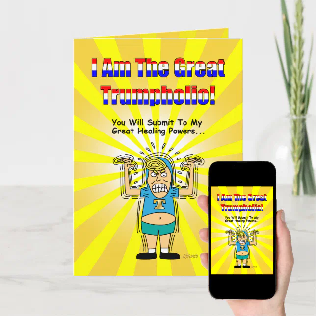 Funny Donald Trump Get Well Card | Zazzle
