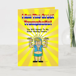 Funny Donald Trump Get Well Card | Zazzle