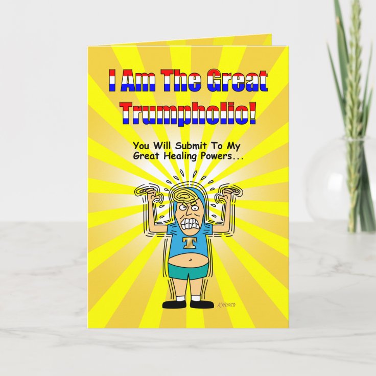 Funny Donald Trump Get Well Card | Zazzle