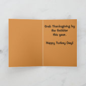 Funny Donald Trump Thanksgiving Turkey Greeting Card | Zazzle