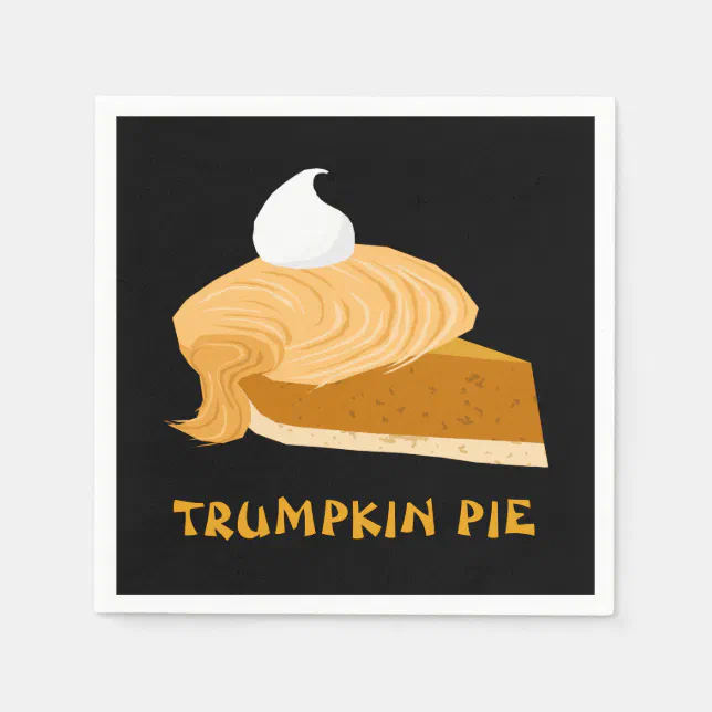 Funny Donald Trump Trumpkin Pie Napkins | Zazzle