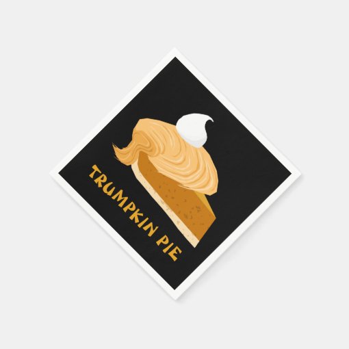 Funny Donald Trump Trumpkin Pie Napkins | Zazzle