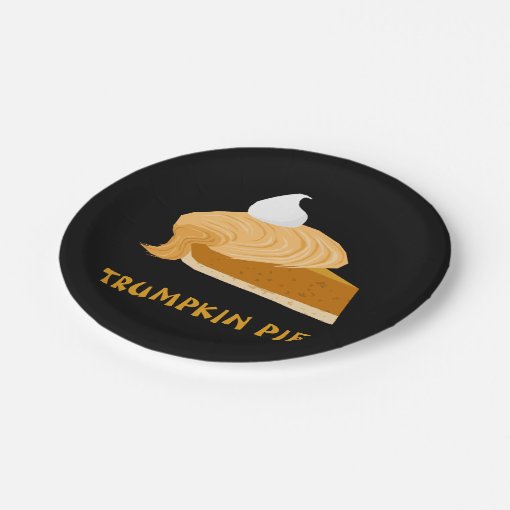 Funny Donald Trump Trumpkin Pie Paper Plates | Zazzle