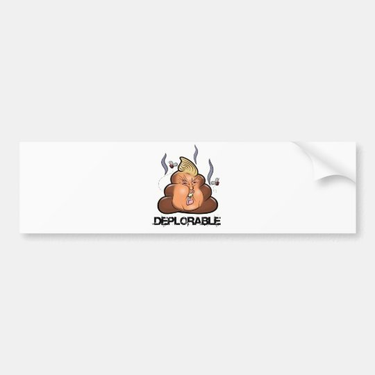 Funny Donald Trump - Trumpy-Poo Poo Emoji Icon Bumper Sticker | Zazzle.com