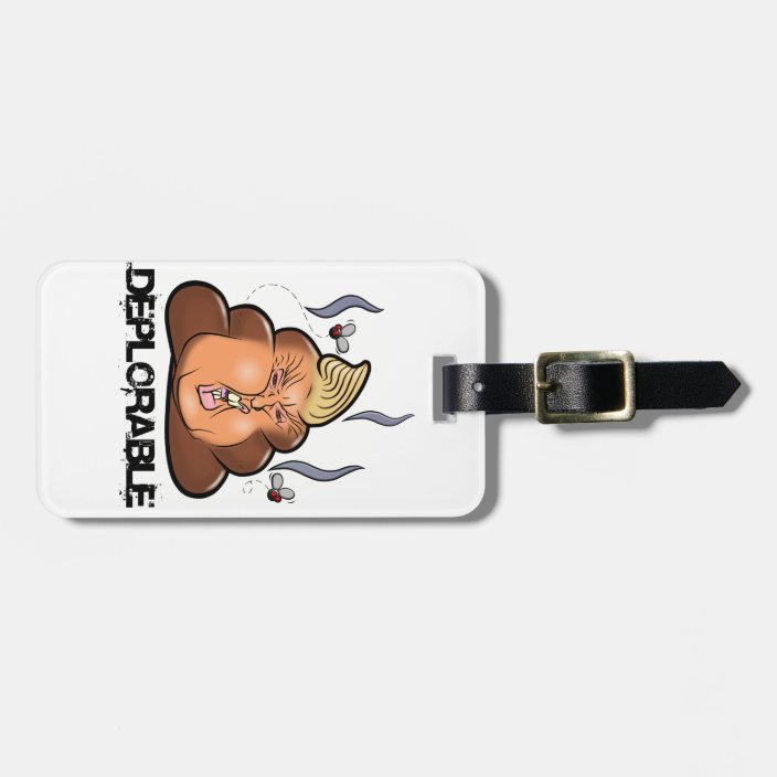 Funny Donald Trump - Trumpy-Poo Poo Emoji Icon Luggage Tag | Zazzle.com