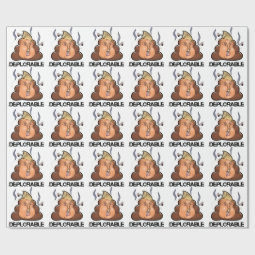 Funny Donald Trump - Trumpy-Poo Poo Emoji Icon Wrapping Paper | Zazzle