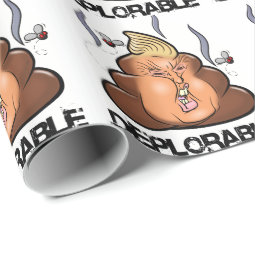Funny Donald Trump - Trumpy-Poo Poo Emoji Icon Wrapping Paper | Zazzle