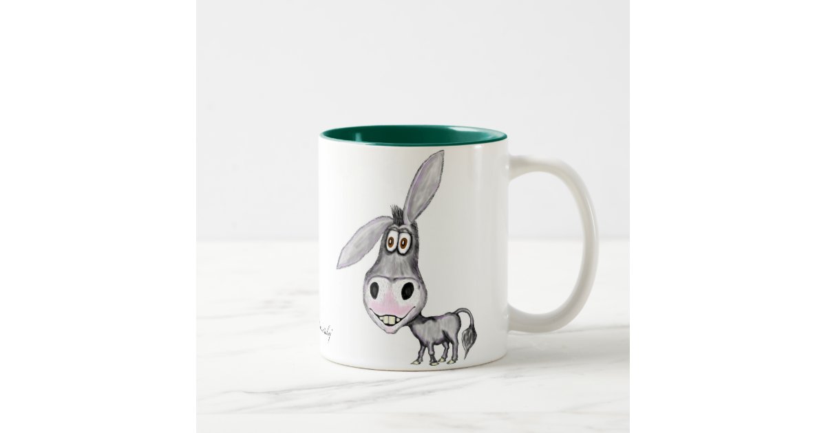 Funny donkey mug design | Zazzle