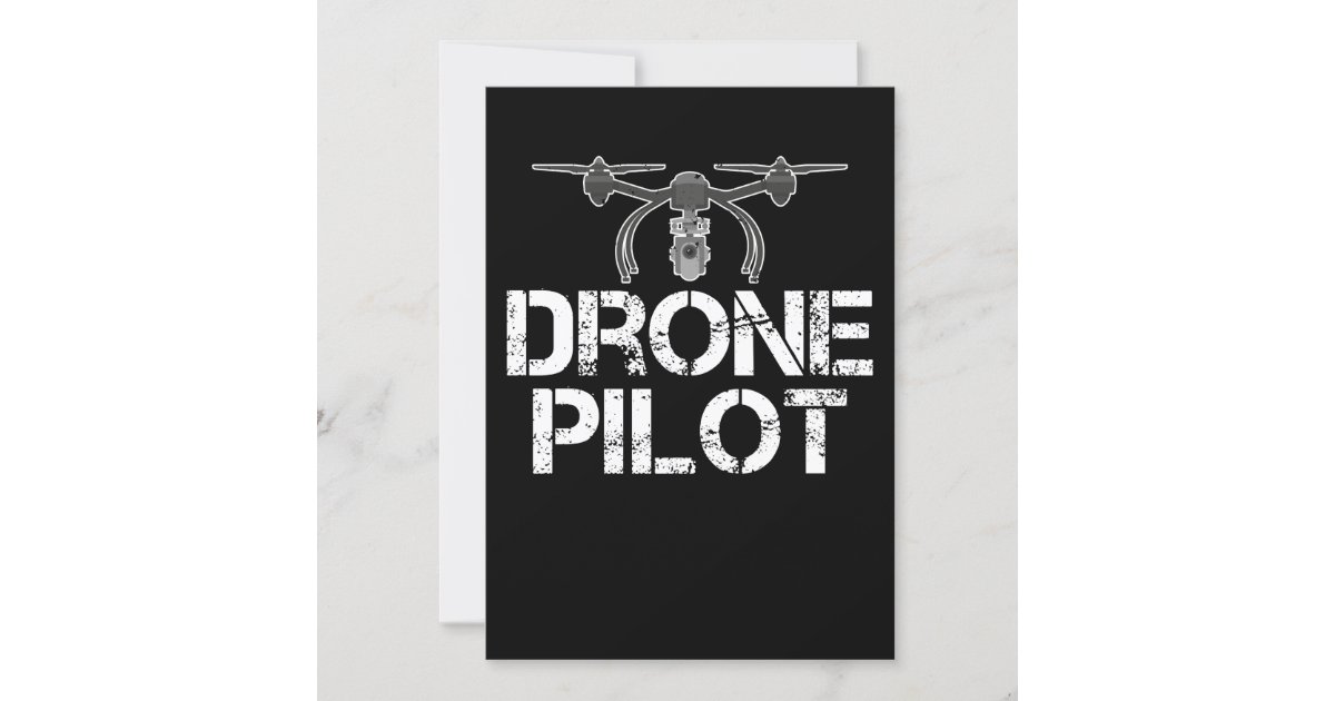 Funny Drone Pilot for Drone Flying Invitation | Zazzle