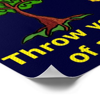 Funny Earth Day Save the Trees Lightning Humor Poster | Zazzle