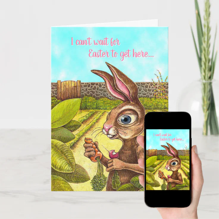 Funny Easter Bunny Card | Zazzle