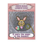 Funny Easter Bunny Horror Movie Holiday Postcard | Zazzle