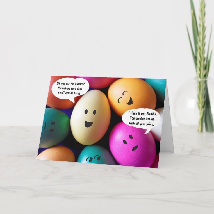Funny Easter Eggs Greeting Card | Zazzle