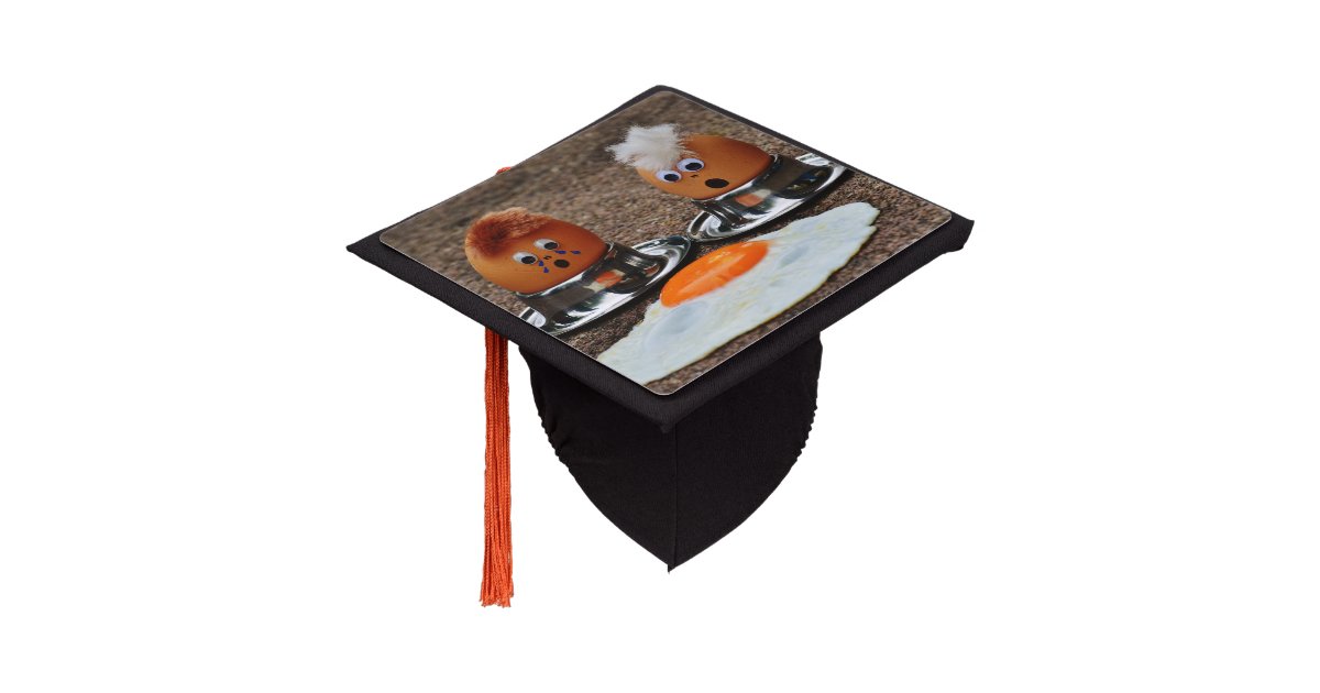 Funny eggs graduation cap topper | Zazzle