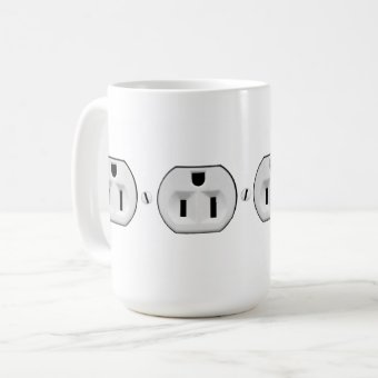 Funny Electrical Outlet Mug | Electrician Gift | Zazzle