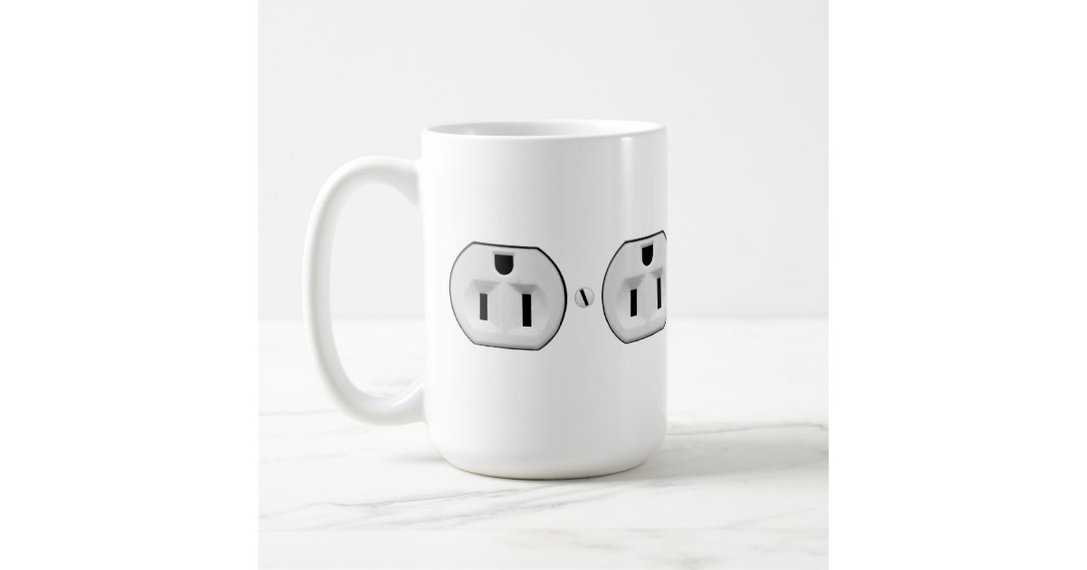 Funny Electrical Outlet Mug | Electrician Gift | Zazzle