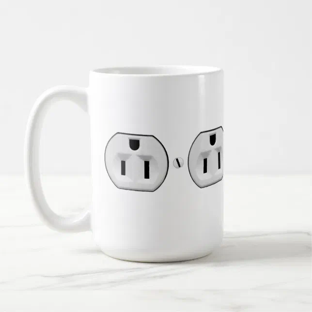 Funny Electrical Outlet Mug | Electrician Gift | Zazzle