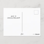 Funny Elephant Age Irrelevant Blue Happy Birthday Postcard | Zazzle