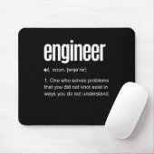 Funny Engineer Definition Mouse Pad | Zazzle