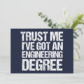 Funny Engineering Graduation Engineer Graduate Card | Zazzle