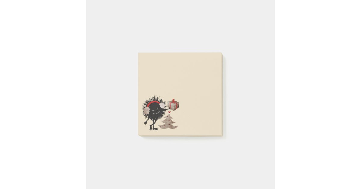 Funny Evil Bug Gives Christmas Present Post-it Notes | Zazzle