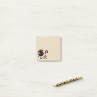 Funny Evil Bug Gives Christmas Present Post-it Notes | Zazzle
