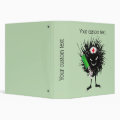 Funny Evil Bug Nurse With Syringe Custom Text 3 Ring Binder | Zazzle