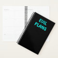 Funny "EVIL PLANS" Planner | Zazzle
