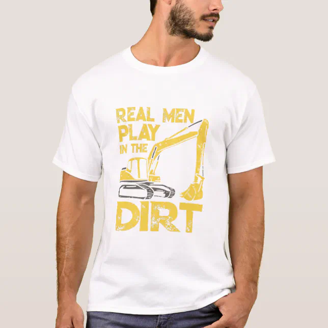 Funny Excavator Construction T-Shirt | Zazzle