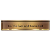 Funny Executive Boss Name Plate | Zazzle