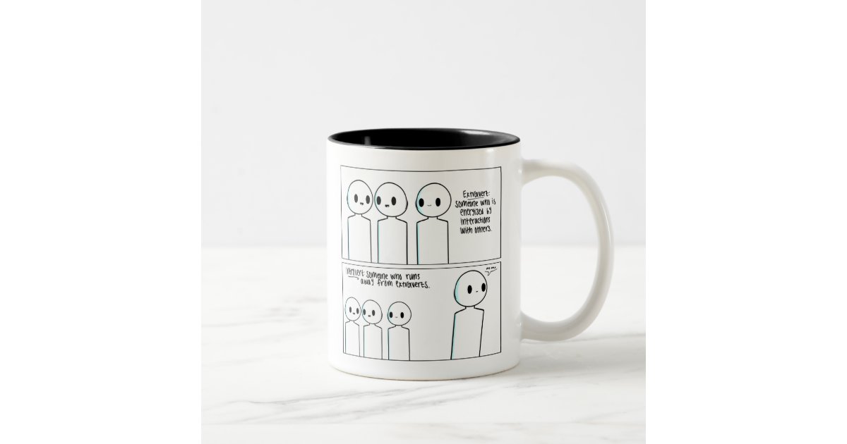 Funny Extravert Introvert Mug | Zazzle