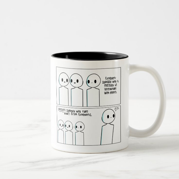 Funny Extravert Introvert Mug | Zazzle
