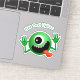 Funny Face Alien Sticker | Zazzle