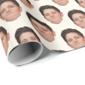 Funny Face or Pet Photo Ecru Gift Wrapping Paper | Zazzle