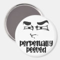 Funny Face Peeved Magnet | Zazzle