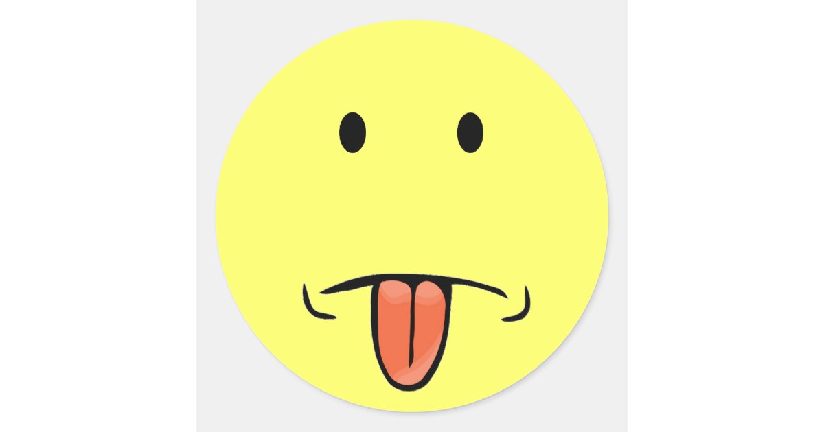 Funny face stickers | Zazzle