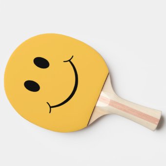 Funny Face Table Tennis Racket Ping-Pong Paddle | Zazzle