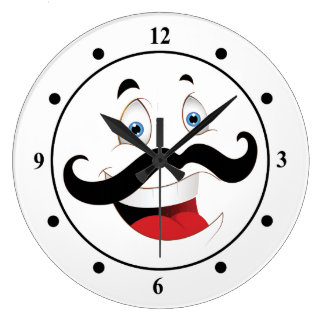 Funny Face Wall Clocks | Zazzle