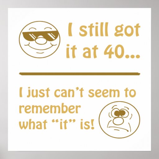 Funny Faces 40th Birthday Print